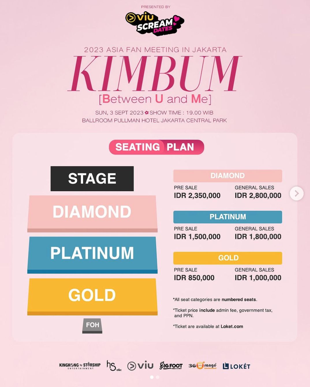 Kim Bum Gelar Fanmeeting di Jakarta, Ini Harga Tiket dan Seating Plan-nya
