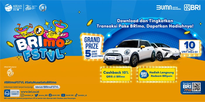 BRI Bagi-bagi Hadiah Mobil Listrik untuk Nasabah, Ini Cara Dapatkannya BRI Bagi-bagi Hadiah Mobil Listrik untuk Nasabah, Ini Cara Dapatkannya