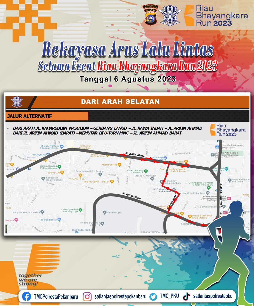 Ada Pengalihan Arus Lalin di Pekanbaru Selama Riau Bhayangkara Run, Ini ... Ada Pengalihan Arus Lalin di Pekanbaru Selama Riau Bhayangkara Run, Ini ...