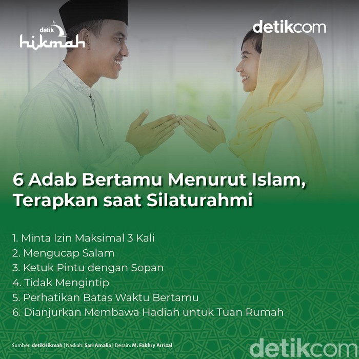 Infografis Perhatikan Ini Adab Bertamu Dalam Islam