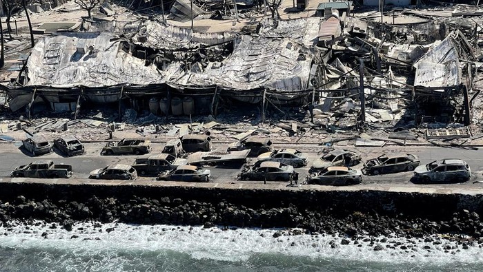 Foto Udara Kondisi Kota di Hawaii, Seperti Zona Perang!