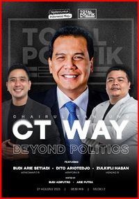 Simak, Pandangan CT Soal Indonesia Maju di Podcast Total Politik Sore Ini!