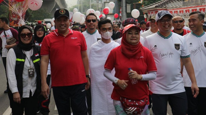 Potret Serunya Fun Walk dalam Rangka Kemerdekaan RI