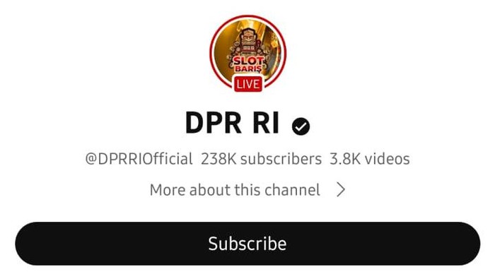 Akun YouTube DPR RI Diretas Live Judi Online, Ini 4 Hal Diketahui Akun YouTube DPR RI Diretas Live Judi Online, Ini 4 Hal Diketahui