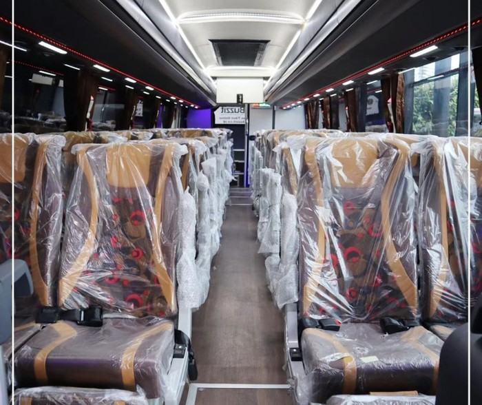 Lihat Lebih Dekat Bus PO SAN Berbalut Livery Vintage