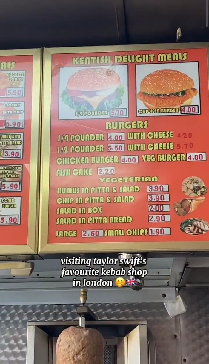 Toko Kebab Favorit Taylor Swift di London Jadi 'Wisata' Bagi Swiftie