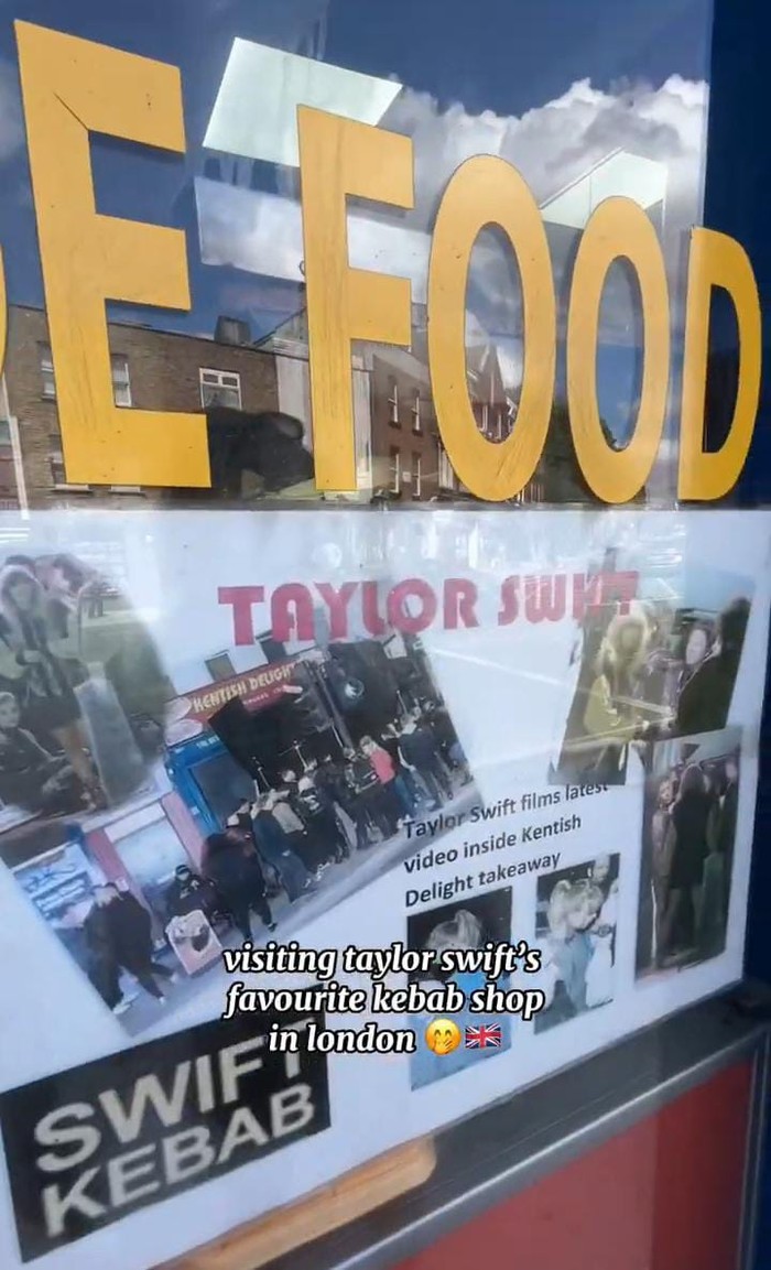 Toko Kebab Favorit Taylor Swift di London Jadi 'Wisata' Bagi Swiftie