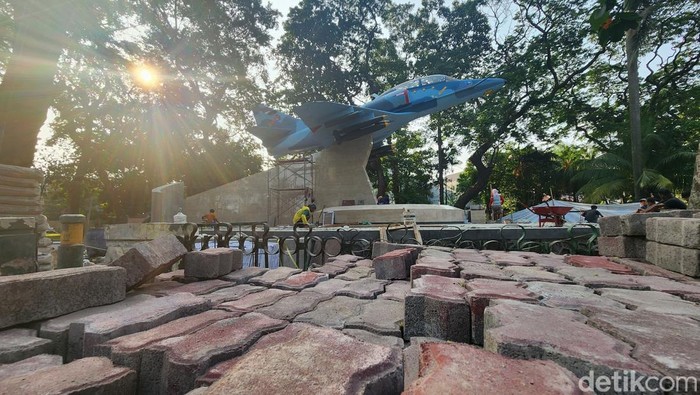 Progres Pembangunan Monumen Swa Bhuwana Paksa di Tebet
