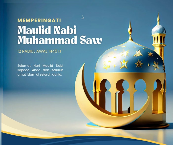 10 Poster Maulid Nabi Muhammad, Bisa untuk Posting di Medsos
