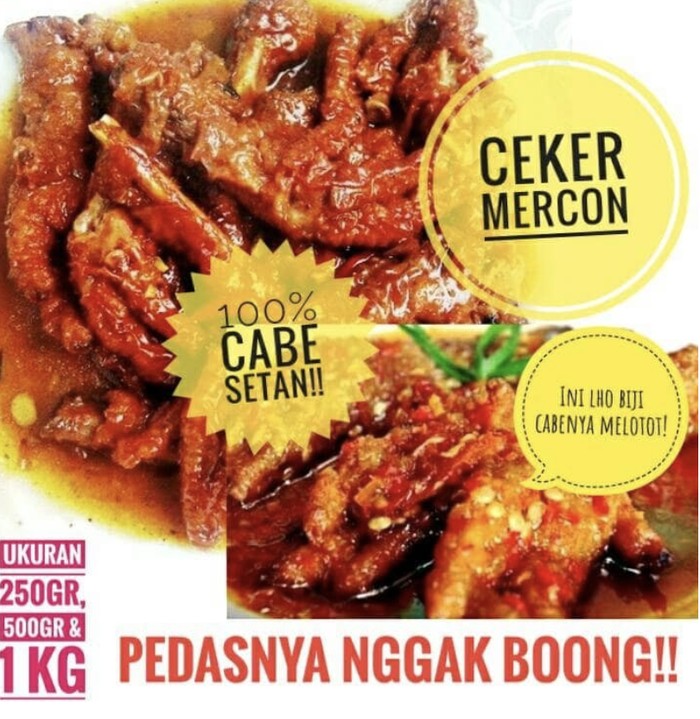 Huah! 20 Ceker Mercon yang Pedasnya Nampol