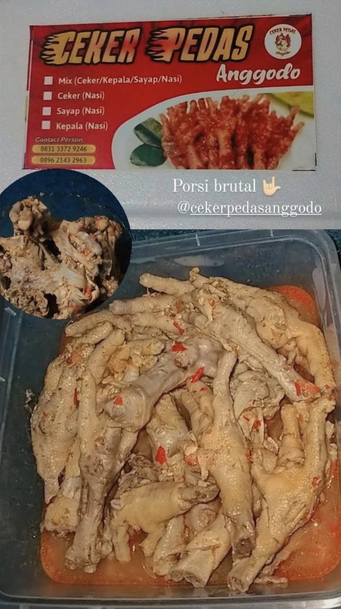 Huah! 20 Ceker Mercon yang Pedasnya Nampol