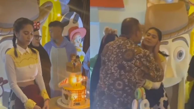 7 Foto Azizah Jadi Jessie Toy Story di Pesta Ultah, Pratama Arhan Tak Hadir