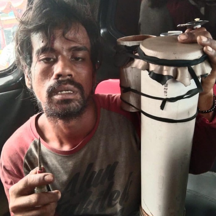 Tampang Pengamen Viral Tusuk Ban Mobil Pengendara di Medan