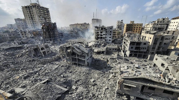 Penampakan Gaza Porak-poranda Usai Dibombardir Israel Penampakan Gaza Porak-poranda Usai Dibombardir Israel