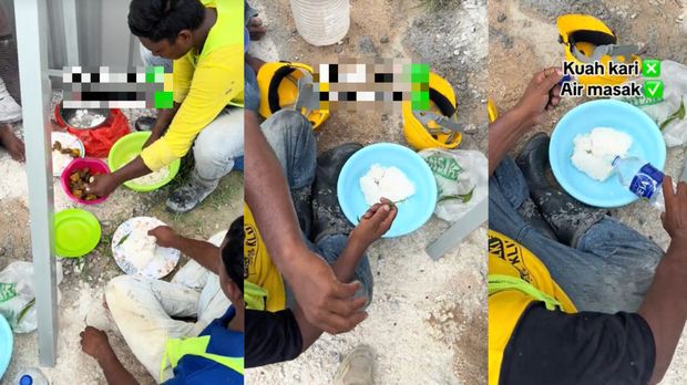 Pilu Kuli Bangunan Makan Nasi Hanya Pakai Kuah Air Putih Pilu Kuli Bangunan Makan Nasi Hanya Pakai Kuah Air Putih