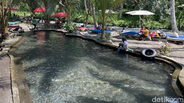 Segar... Mandi di Kolam Alami Telaga Surya Bali