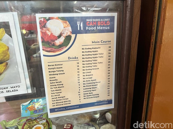 Gurih Manis Gudeg dan Nasi Liwet Khas Solo Ada di Pasmod BSD