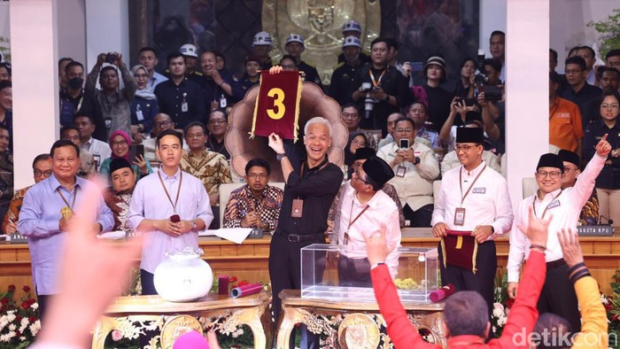 Semringah Ganjar Mahfud Dapat Nomor Urut 3 Di Pilpres 2024