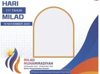 25 Link Twibbon Milad Muhammadiyah Ke-111, Bisa Pilih Desain yang Keren