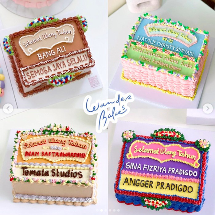 10 Kreasi Kue Ultah Unik, Bentuk Papan Bunga hingga Tas Hermes