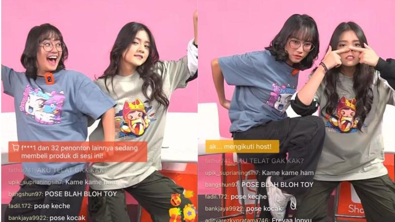 Gemas Banget! Freya & Christy JKT48 Bikin Netizen Heboh di Shopee Live