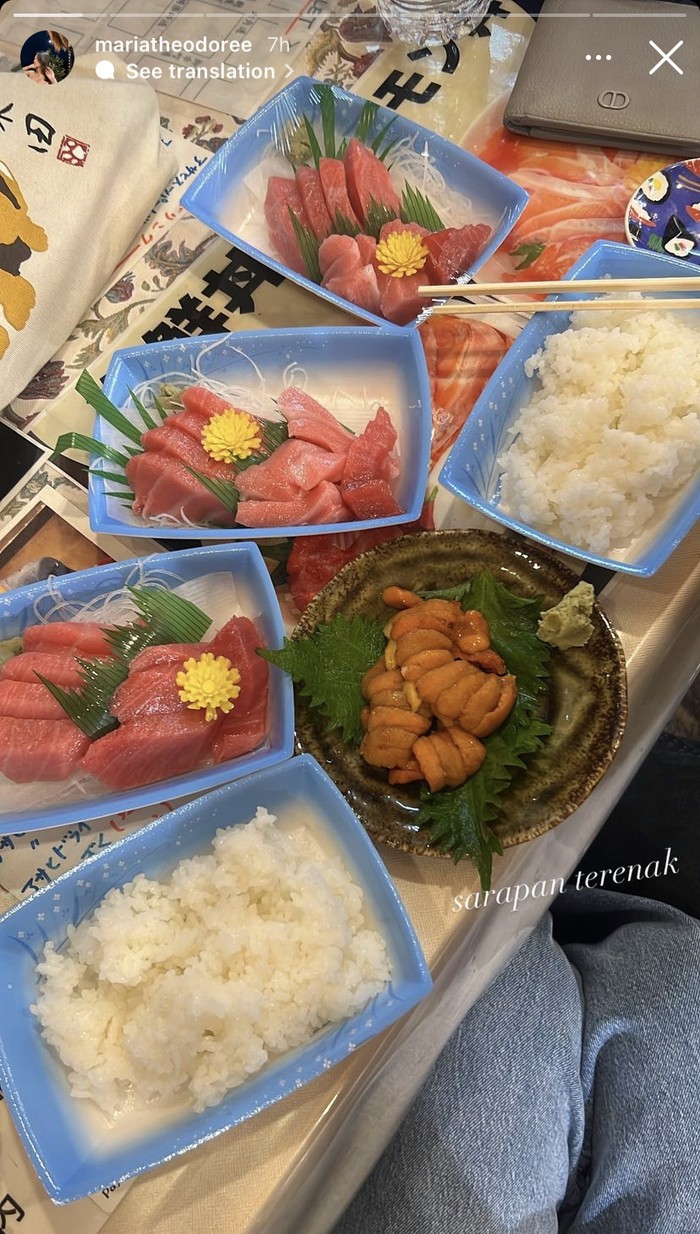Liburan ke Jepang, Jefri Nichol dan Maria Theodore Santap Sashimi dan Wagyu