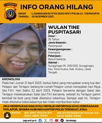 Bantu Cari Dab! Wulan Hilang Berbulan-bulan Sejak Pamit ke Kos
