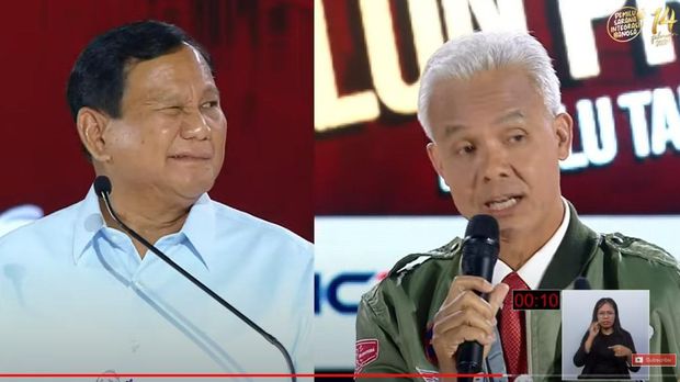 Kedipan Mata Prabowo Usai Ganjar Bilang Nggak Apa-apa Diinterupsi Kedipan Mata Prabowo Usai Ganjar Bilang Nggak Apa-apa Diinterupsi