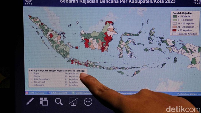 Sepanjang 2023, Ada 4.940 Bencana Alam di Indonesia