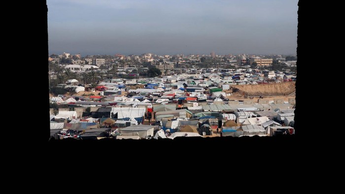 Foto Udara Kamp Pengungsian Rafah