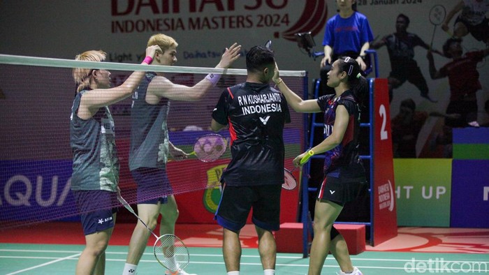 Rehan/Lisa ke 8 Besar Indonesia Masters 2024 Usai Duel 3 Gim