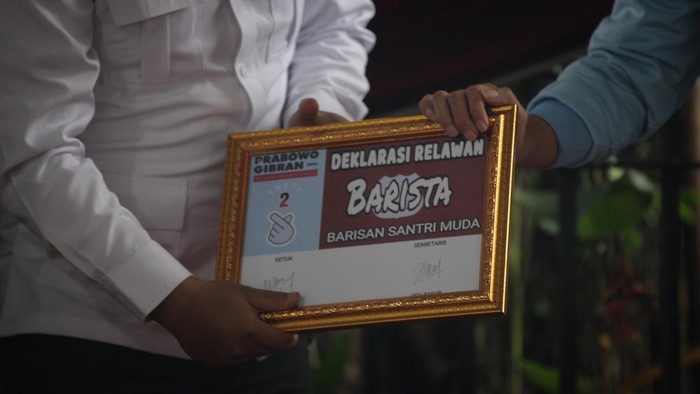 Sambangi Kertanegara, Barisan Santri Muda Dukung Prabowo-Gibran