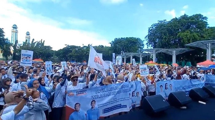 Relawan BISON Long March untuk Dukung Prabowo-Gibran