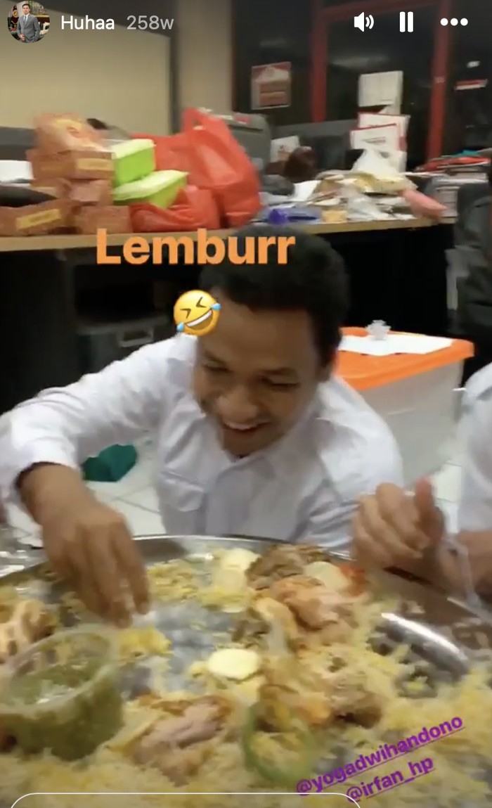 Agung Surahman, Sekpri Prabowo Subianto Saat Pamer Momen Kuliner