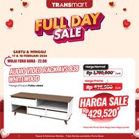 Besok Transmart Full Day Sale Balik Lagi, Harga Rak TV+Speaker Murah ...