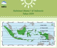 Daftar Wilayah Alami Hari Tanpa Bayangan 2024 dan Waktunya