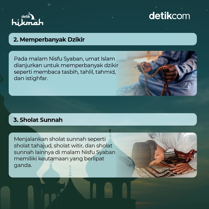 5 Amalan di Malam Nisfu Syaban 5 Amalan di Malam Nisfu Syaban