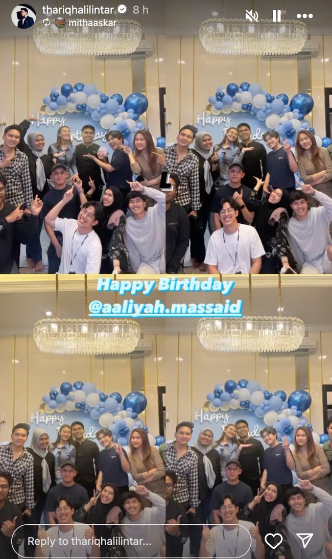 8 Foto Ultah Aaliyah Massaid, Mesra Dapat Kejutan di RI - Amerika Dari Thariq