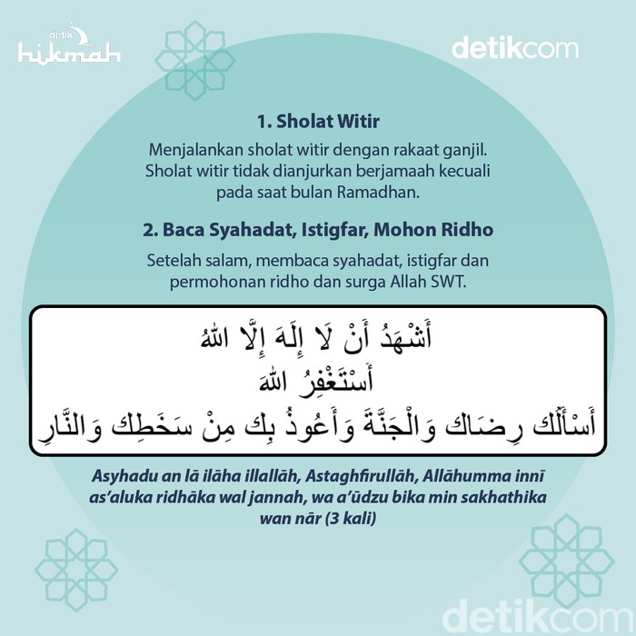 Doa setelah Sholat Witir dan Tata Caranya