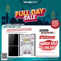 Kulkas 2 Pintu Diskon Jutaan Rupiah di Transmart Full Day Sale