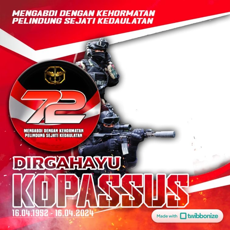Hut Ke 72 Kopassus 16 April Sejarah Tema Hingga Twibbon