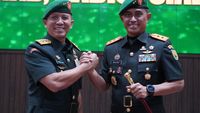Mayjen TNI Naudi Resmi Serah Terima Tongkat Pangdam II Sriwijaya