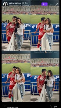 Most Pop: Gaya Azizah Salsha Mesra Bareng Pratama Arhan Usai Tanding di Qatar