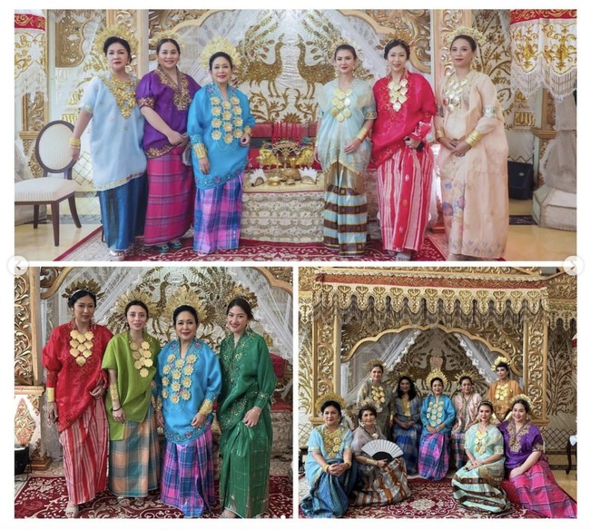 Gaya Titiek Soeharto Halal Bihalal Pakai Baju Bodo, Annisa Pohan Tampil Senada