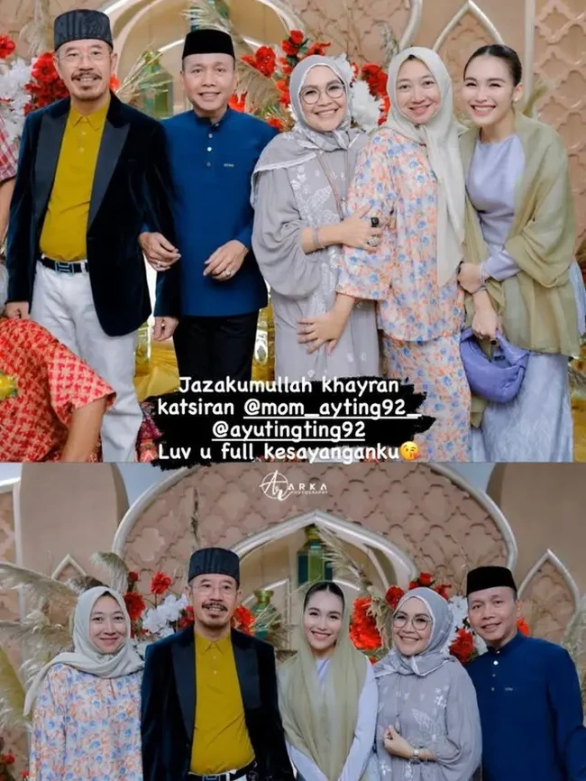 Gaya Kompak Ayu Ting Ting & Keluarga Calon Suami Berbaju Kurung, Curi ... Gaya Kompak Ayu Ting Ting & Keluarga Calon Suami Berbaju Kurung, Curi ...