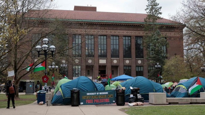 Aksi Bela Palestina, Tenda Kemah Bermunculan di Sejumlah Kampus AS