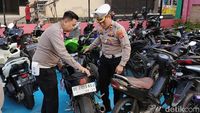118 Motor Berknalpot Brong Milik Geng Motor di Lampung Diamankan Polisi