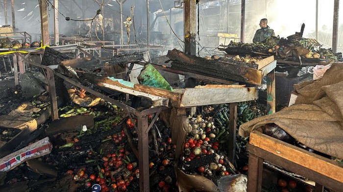 Giliran Pasar Sayur Mayur Palestina Dibombardir Israel
