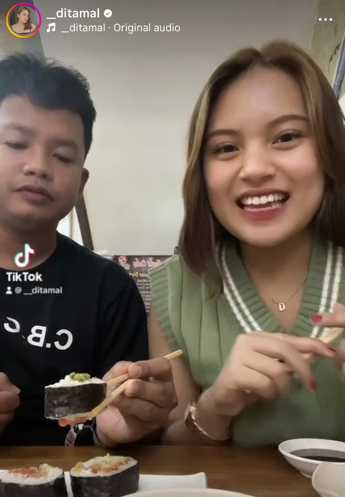 Mesranya Dustin Tiffani dan Calon Istri Saat Makan di Restoran