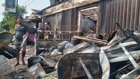 Ruko di Mlese Klaten Ludes Terbakar, Kerugian Ditaksir Ratusan Juta